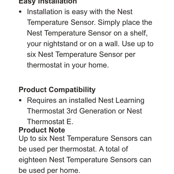 NEST Fragrances | Networking | Nest Temperature Sensor T500sf White Networking Device | Poshmark